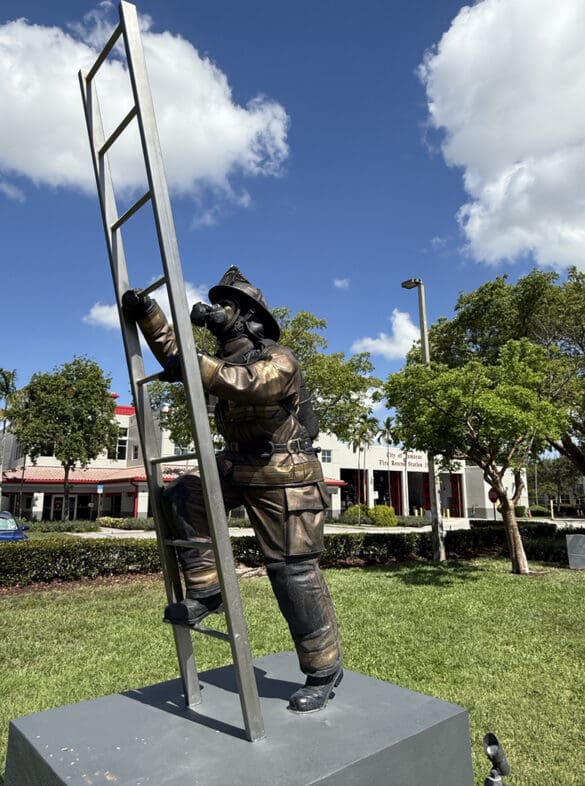 Tamarac Dedicates Ascending Victory Sculpture to the Fire Department ...